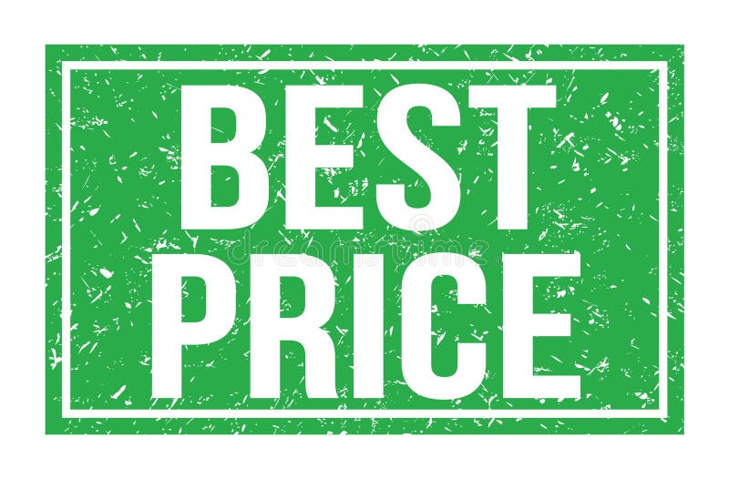 BEST PRICE, Words on Green Rectangle Stamp Sign Stock Illustration ...