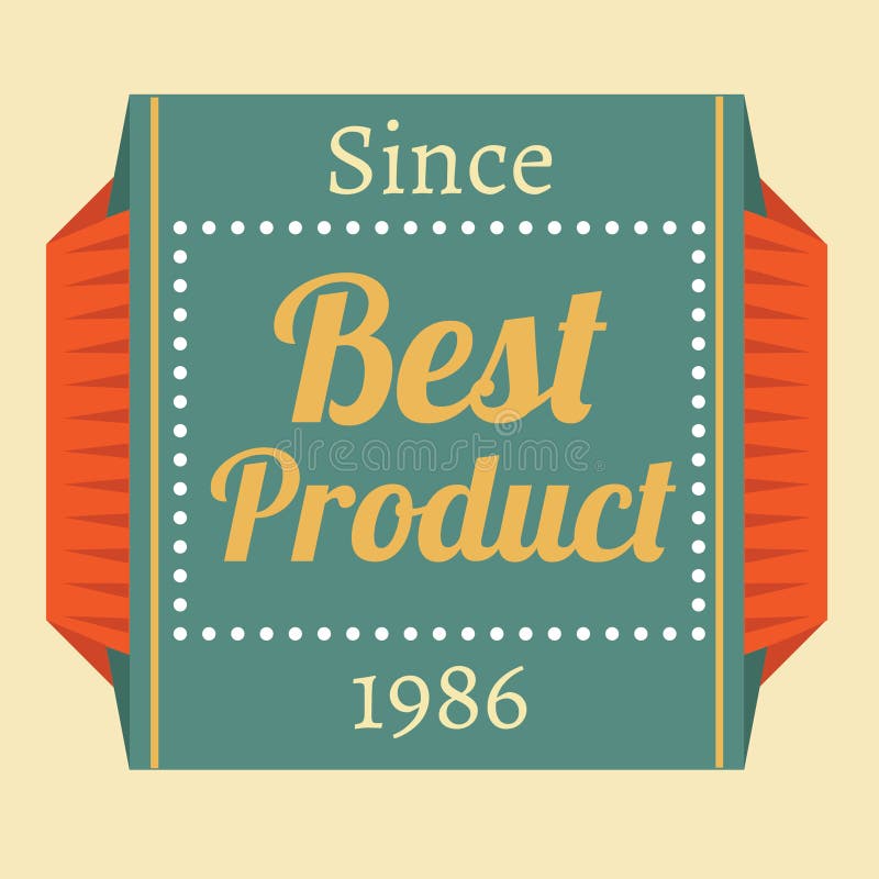 Best Product Label. Vector Illustration Decorative Design Stock Vector ...