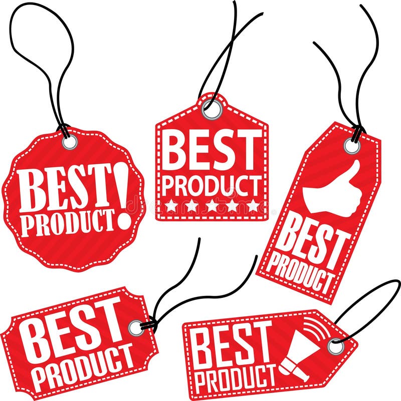 Best Product Tag Set, Vector Illustration Stock Vector - Illustration ...