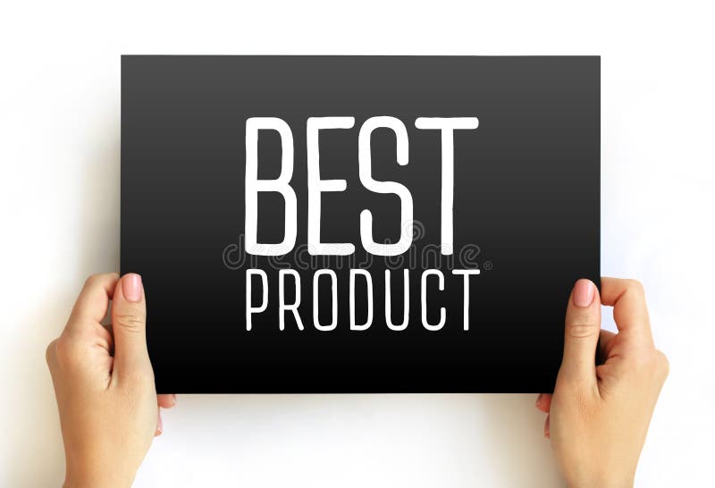 Best Product Text on Card, Concept Background Stock Photo - Image of ...