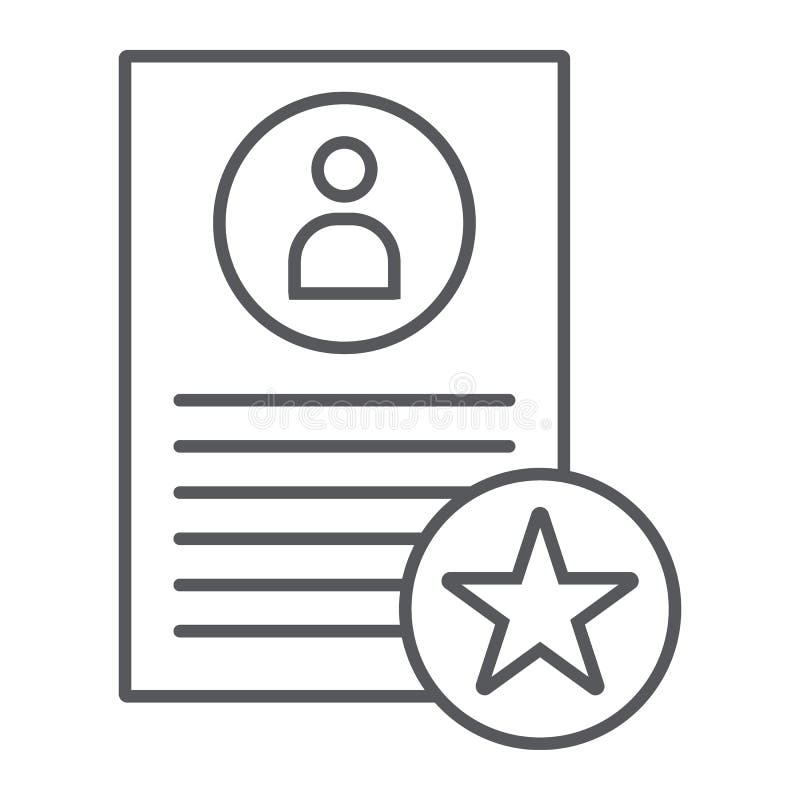 Recruiting Line Icon Set, Employment Symbols Collection, Vector ...