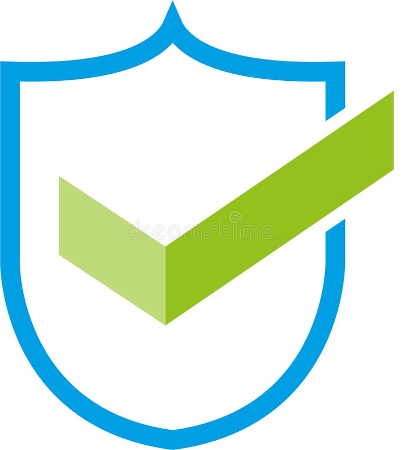 Security Shield with Green Checkmark Symbol Representing Protection ...