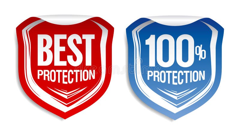 SSL Protection Secure Red Shield Vector Icon Stock Vector ...
