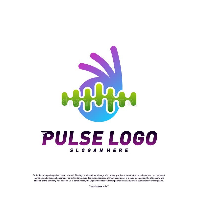 Best Pulse Logo Design Concept Vector. People Beat Logo Template Vector ...