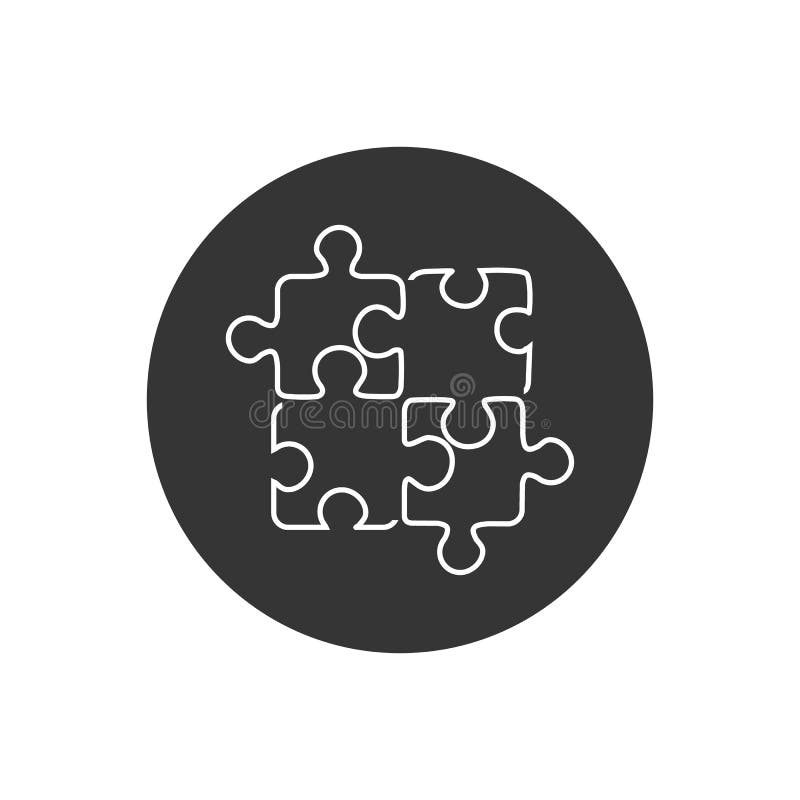 Best Puzzle Icon on White. Vector Illustration Stock Vector ...