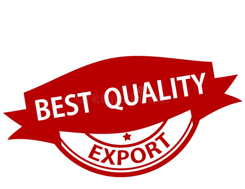 Export quality guaranteed stock illustration. Illustration of grade ...