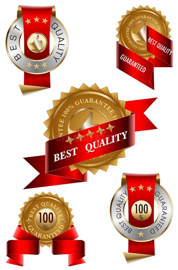 Best Quality Label Set stock vector. Illustration of control - 24544616