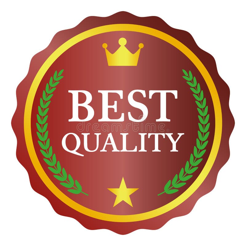 Top Quality Label On White Background. Stock Illustration ...