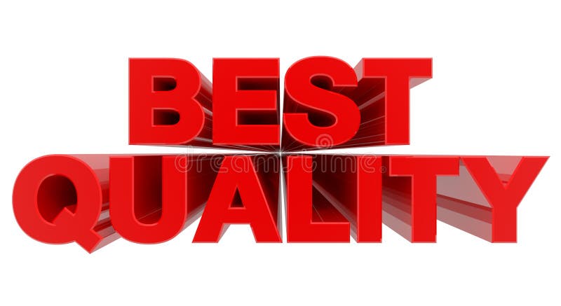 BEST QUALITY Word on White Background 3d Rendering Stock Illustration ...
