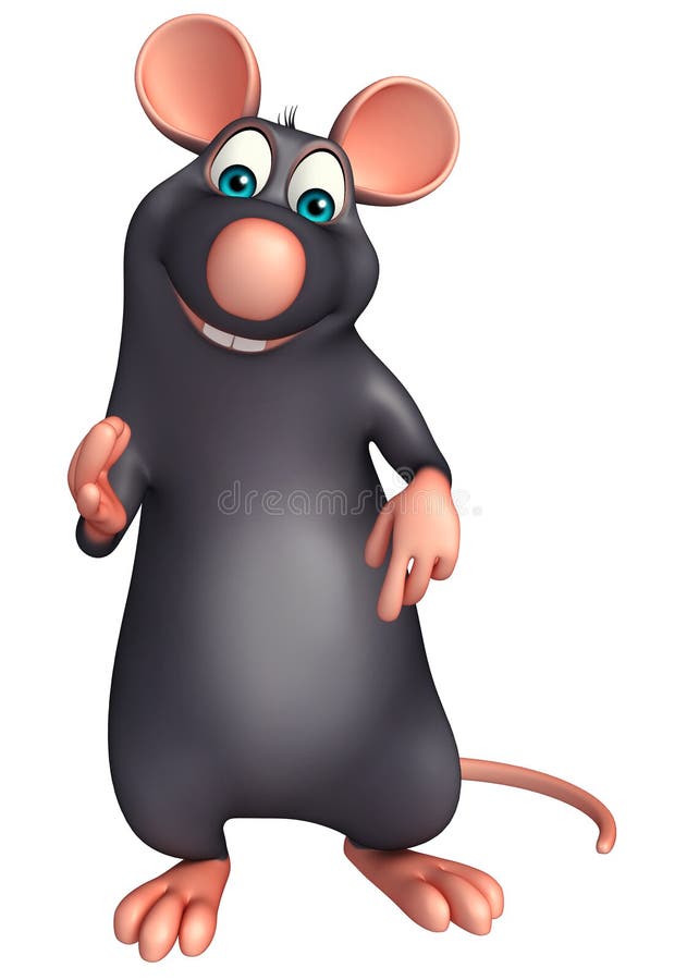 Best Rat cartoon character stock illustration. Illustration of smile ...
