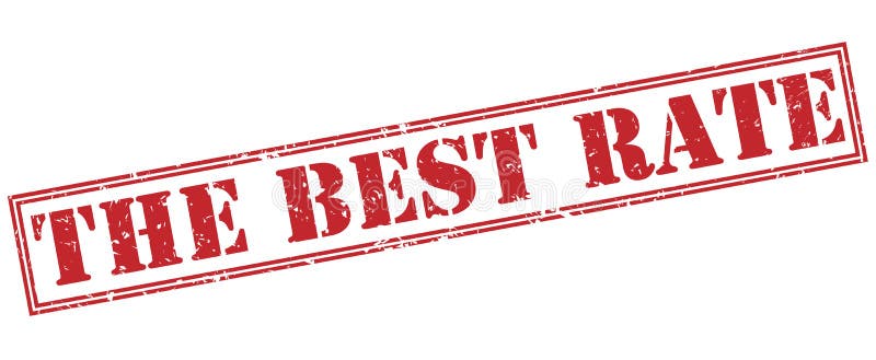 Best Rate Red Rubber Stamp on White Background. Best Rate Stamp Stock ...