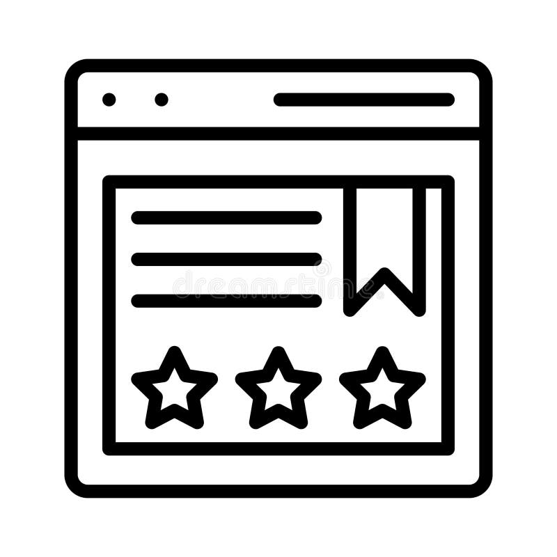 Best Rating Website Isolated Vector Icon Which Can Easily Modify or ...