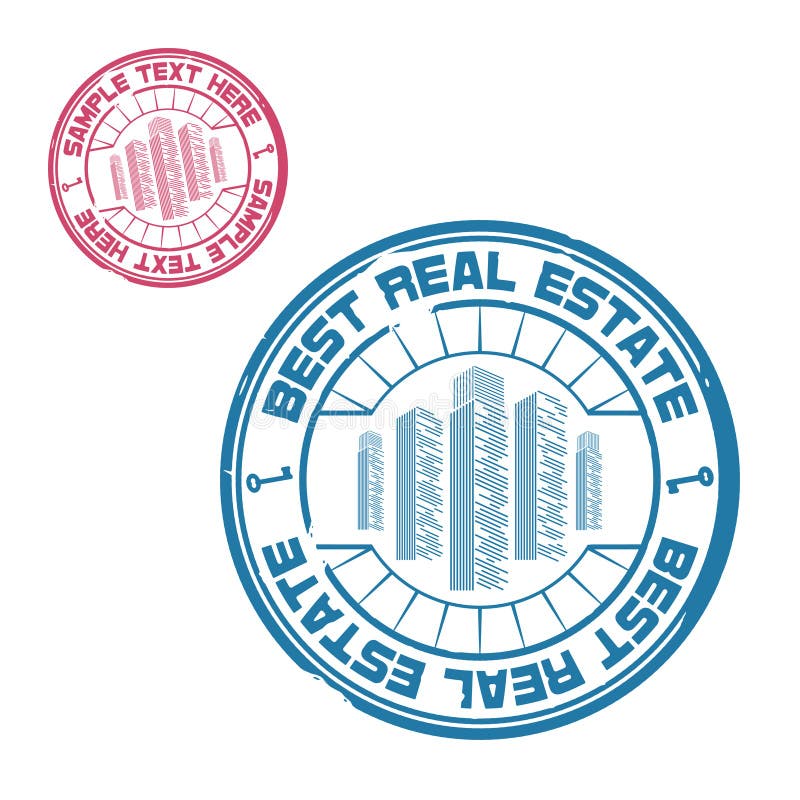 Best real estate stamp stock vector. Illustration of isolated - 28119517