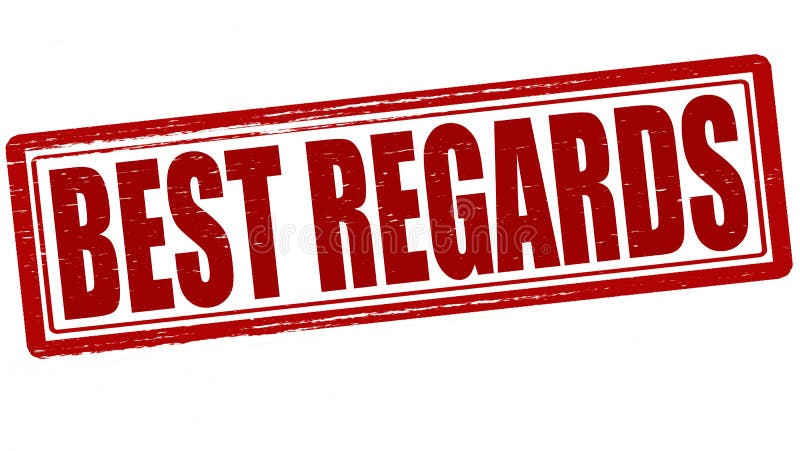 Best Regards. Hand Drawn Modern Dry Brush Lettering. Handwritten ...