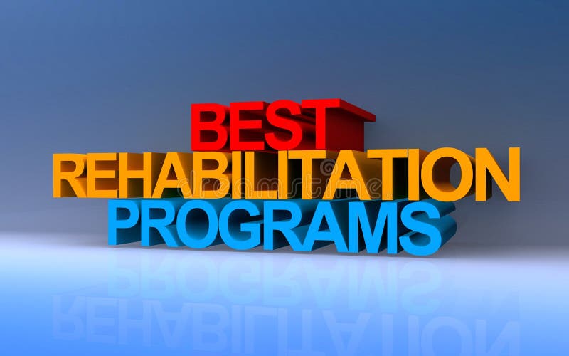 Best Rehabilitation Programs on Blue Stock Illustration - Illustration ...
