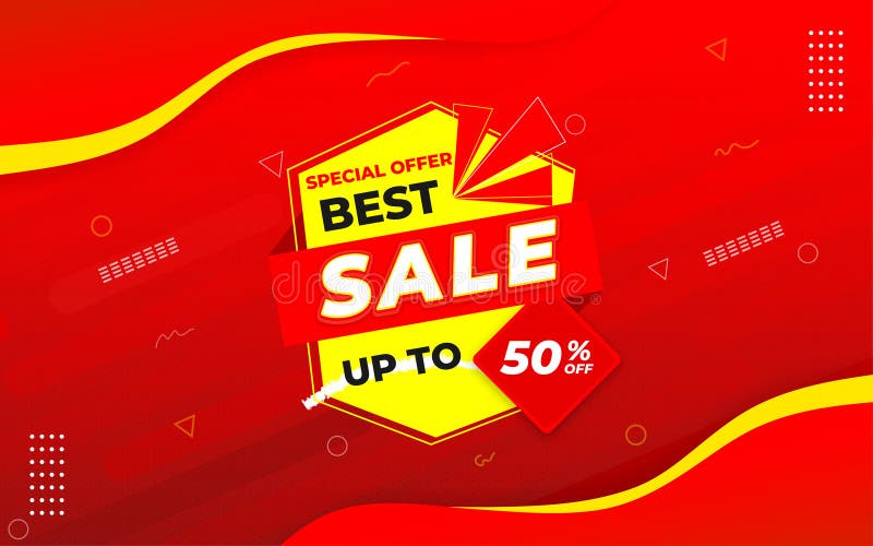 Best Sale Offer Banner Template with Editable Text Effect Stock ...