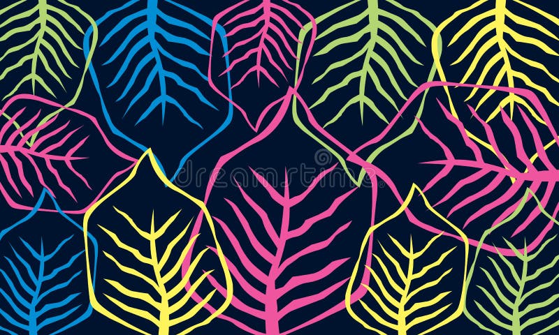 The Best Selection of Tropical Nature Patterns Stock Vector ...