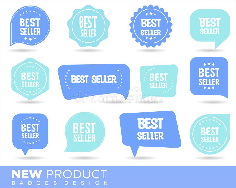 Best Seller Badge and Tags in Flat Design Style Vector Illustration ...