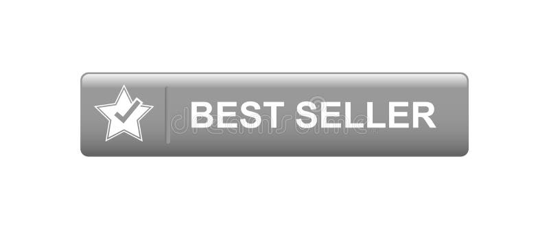 Best seller button stock illustration. Illustration of certificated ...