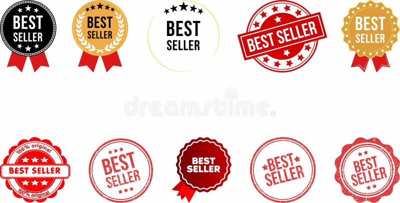 Best Seller Icon Set Collection Stock Vector - Illustration of isolated ...