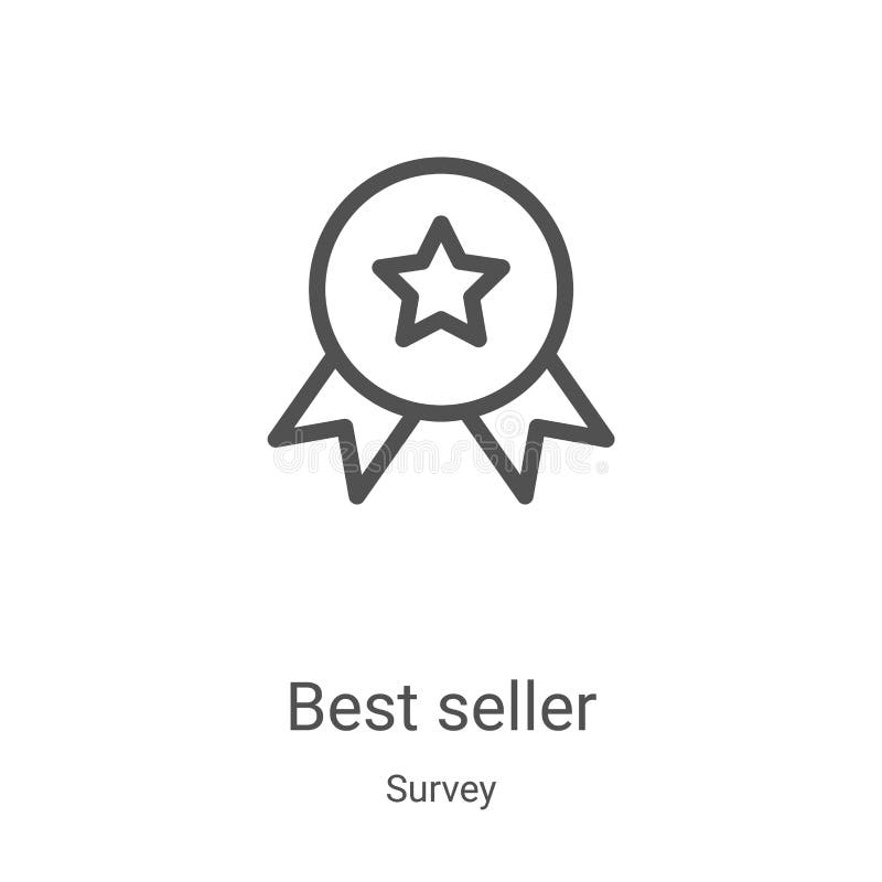 Best Seller Icon Vector from Survey Collection. Thin Line Best Seller ...