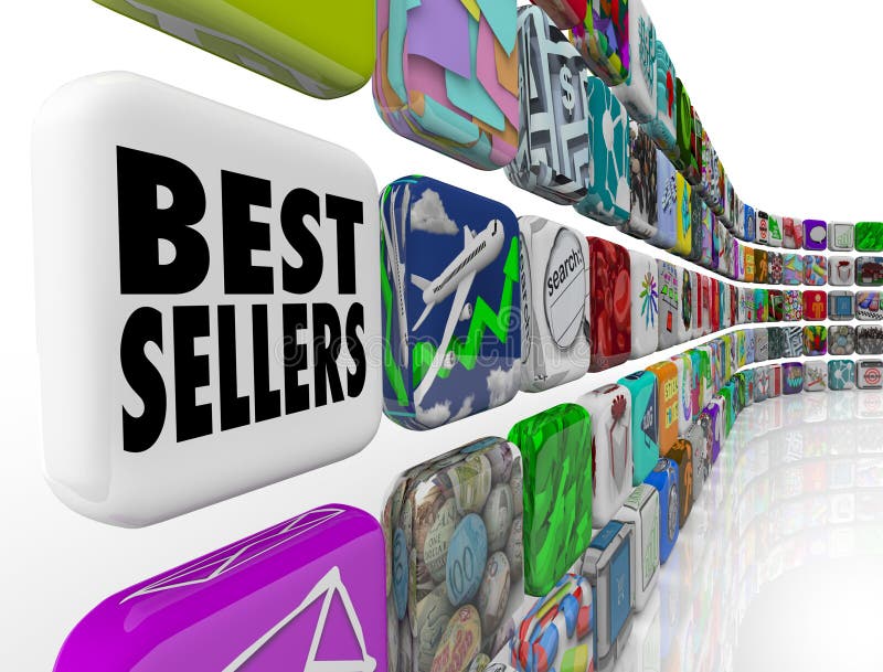 Best Sellers App Ranking List Wall Applications Stock Illustration ...