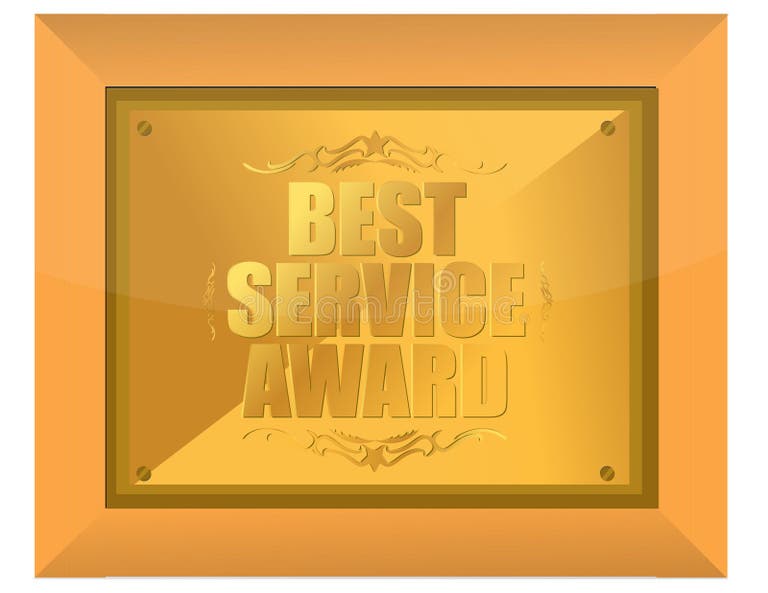 Best service award stock vector. Illustration of competition - 18059641