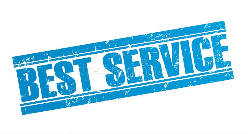 Best Service Rubber Stamp Concept Illustration Stock Illustration ...
