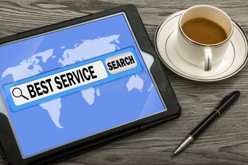 Best service in search bar stock image. Image of network - 52292811