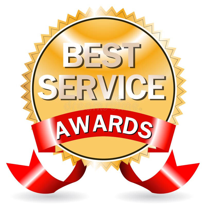 Best service sign stock illustration. Illustration of golden - 18835353