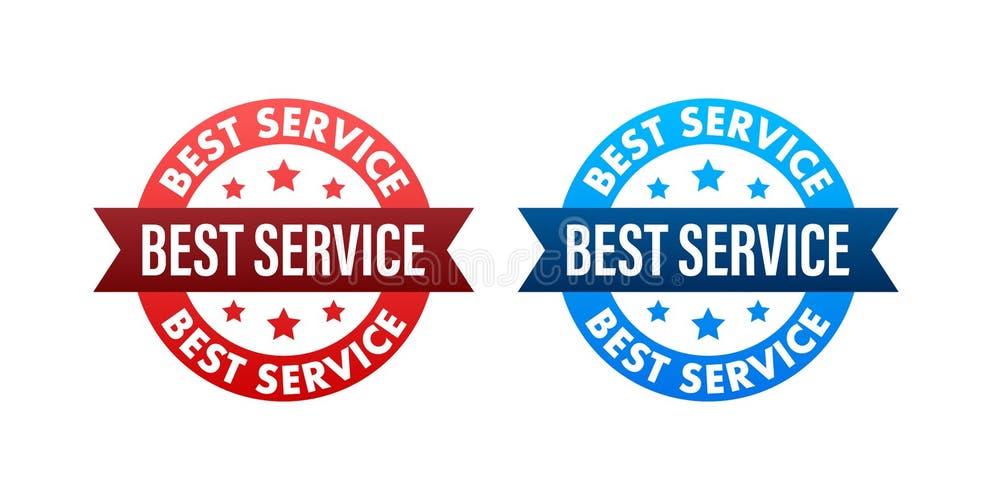 Best Service Sign. Premium Service Label. Vector Illustration. Stock ...