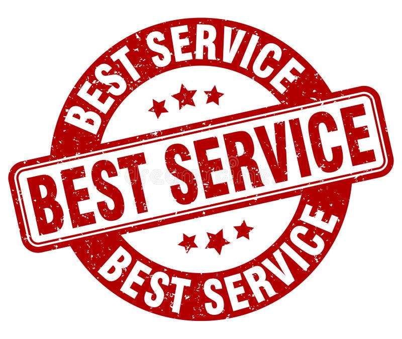 Best Service Stamp. Best Service Label. Round Grunge Sign Stock Vector ...