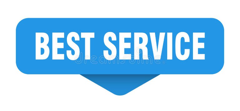 Best Service Sticker. Best Service Sign on Transparent Background Stock ...