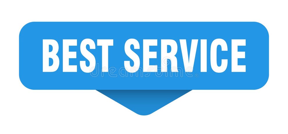 Best Service Sticker. Best Service Sign on Transparent Background Stock ...
