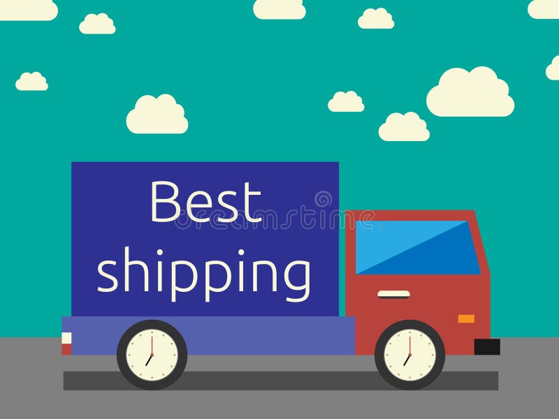 Best shipping concept stock vector. Illustration of lorry - 54447338