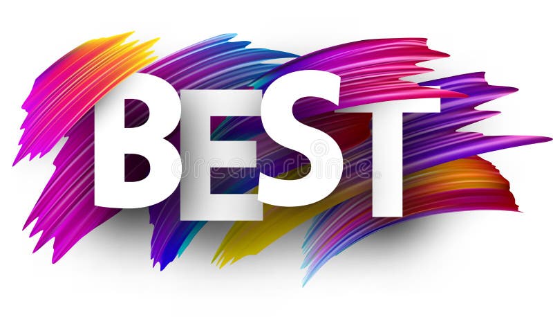 Kid boy with Best sign stock illustration. Illustration of preschooler ...