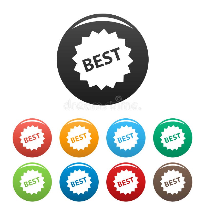 Best sign icons set vector stock vector. Illustration of geometric ...