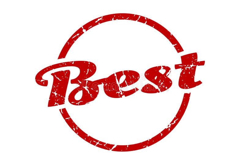 Best Sign. Best Round Vintage Stamp Stock Vector - Illustration of ...