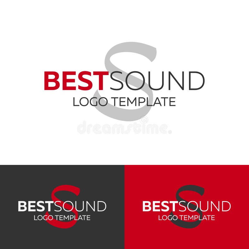 Best Sound Logo. Letter S Logo. Vector Logo Template. Logotype Concept ...