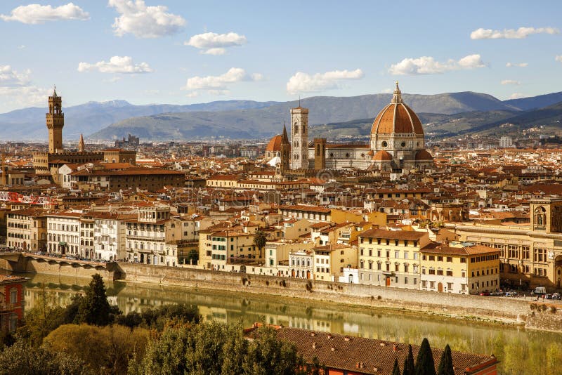 The Best Spring View of Florence, Italy. Stock Image - Image of ...