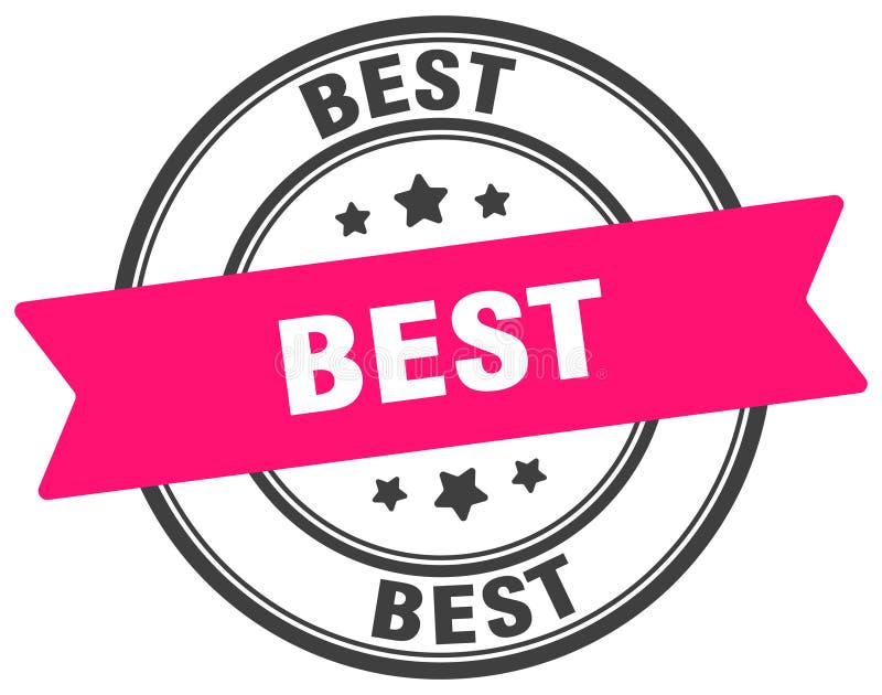 Best Stamp. Best Label on Transparent Background. Round Sign Stock ...