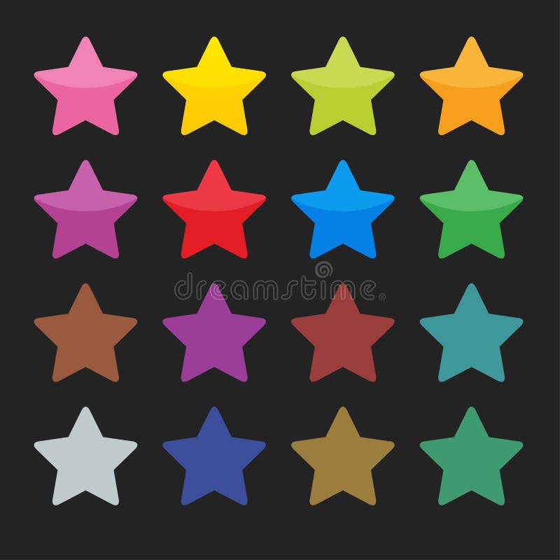 The Best Star Rating Button for Your App Stock Vector - Illustration of ...