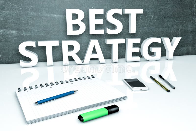 Best Strategy text concept stock illustration. Illustration of word ...