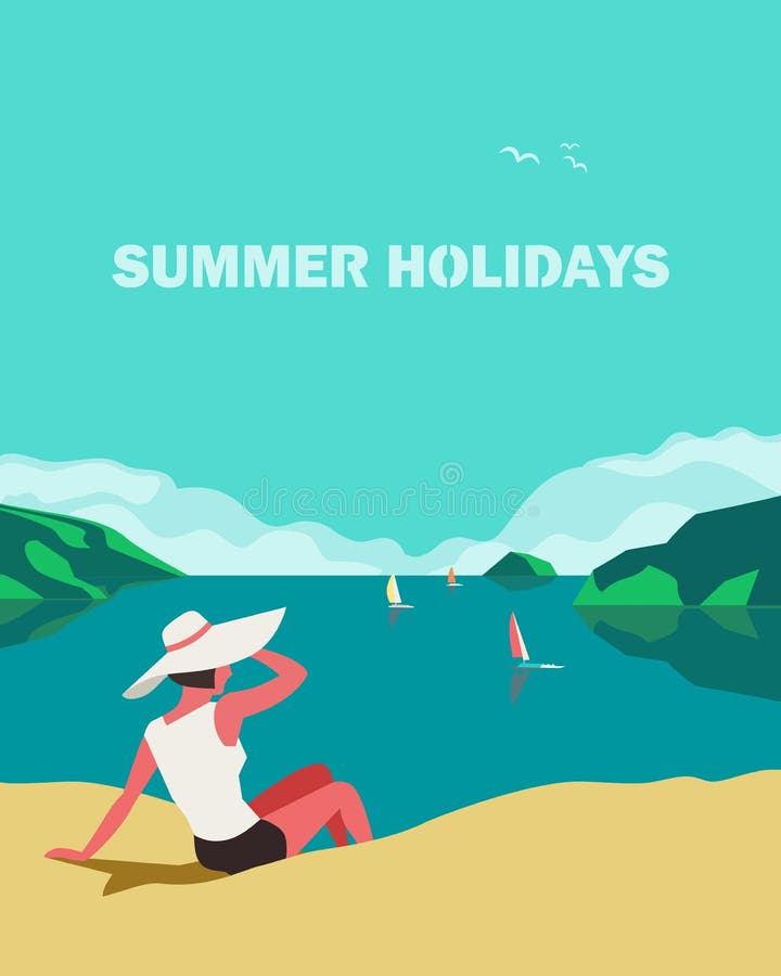 Best summer holidays relax stock vector. Illustration of element ... Best summer holidays relax stock vector. Illustration of element ...