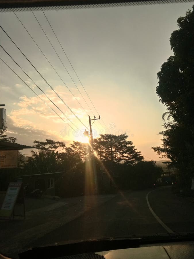 Best sunset view stock image. Image of view, evening - 200248939