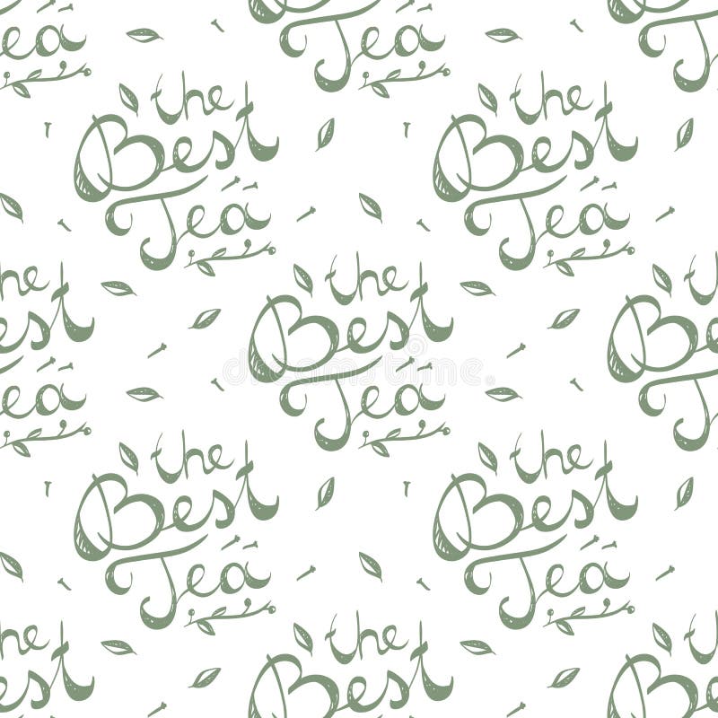 The best tea text stock vector. Illustration of calligraphic - 70192242
