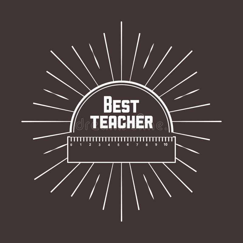Best teacher design stock illustration. Illustration of class - 70792122