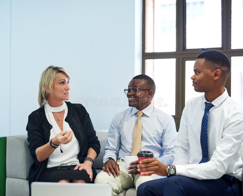 The Best Team Coming Up with the Best Plans. a Group of Businesspeople ...