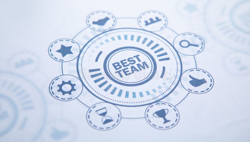 Best Team Concept. Teamwork Stock Illustration - Illustration of ...