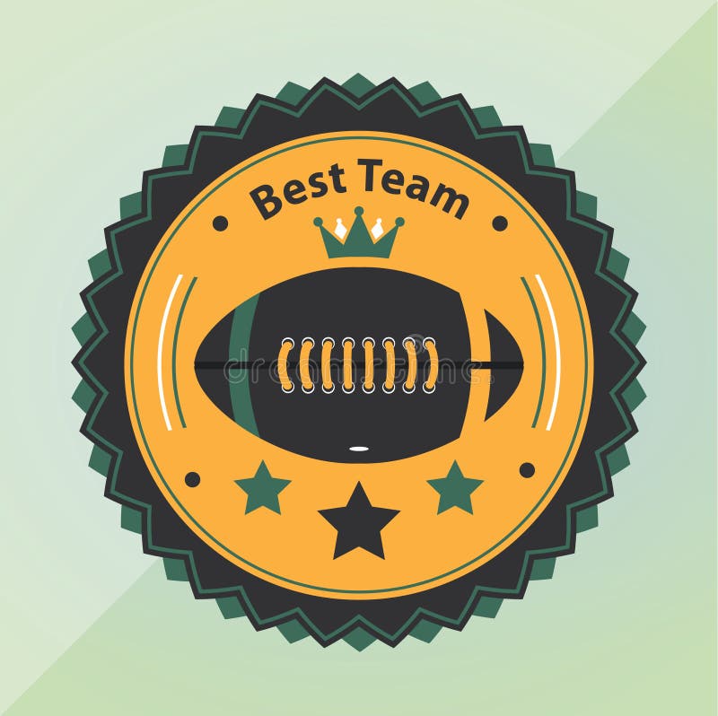Best Team Label. Vector Illustration Decorative Design Stock Vector ...